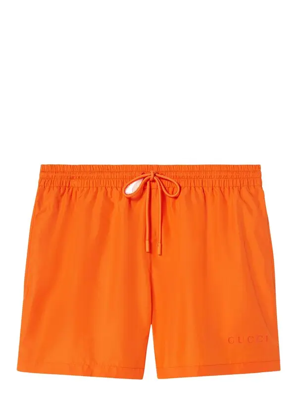 Gucci Technical Poplin Swim Short - Orange