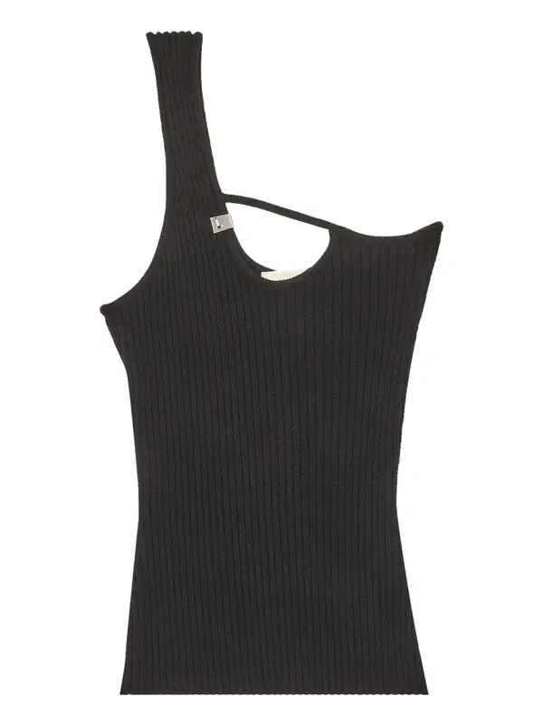 1017 Alyx 9sm Webbed Rip Knit Tank Top - Black