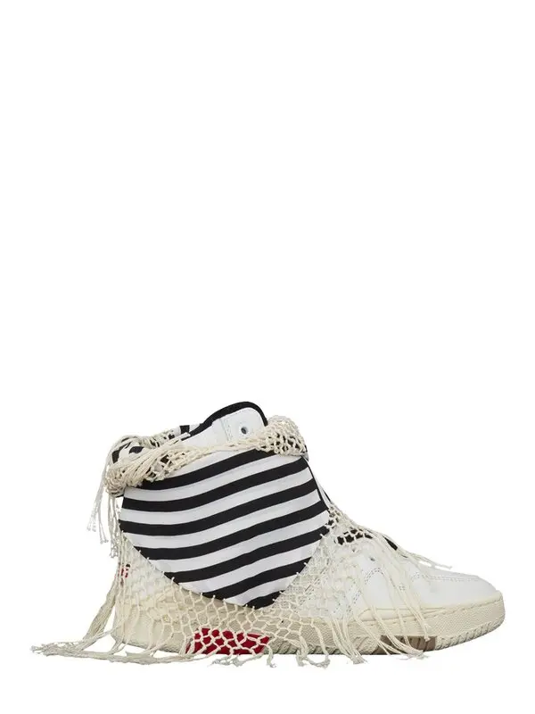 Saint Laurent Smith High Top Sneakers - White