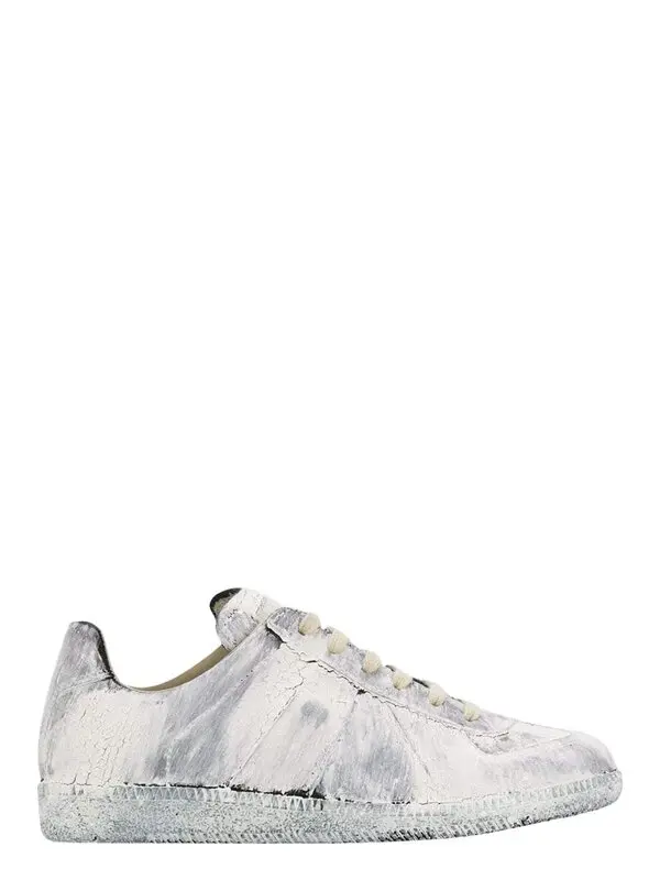 MAISON MARGIELA Replica Low Paint Sneakers - White