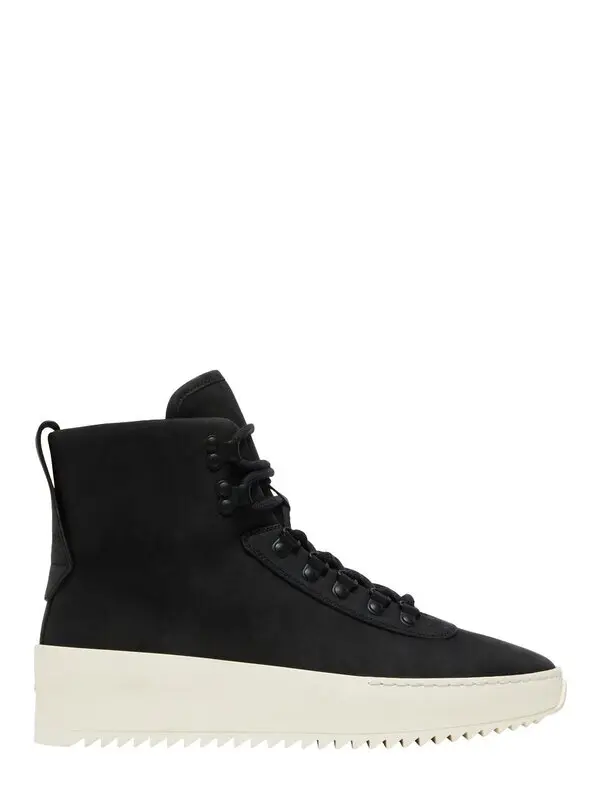 Fear Of God Hiking Nubuck Leather Lace-up Boots - Black