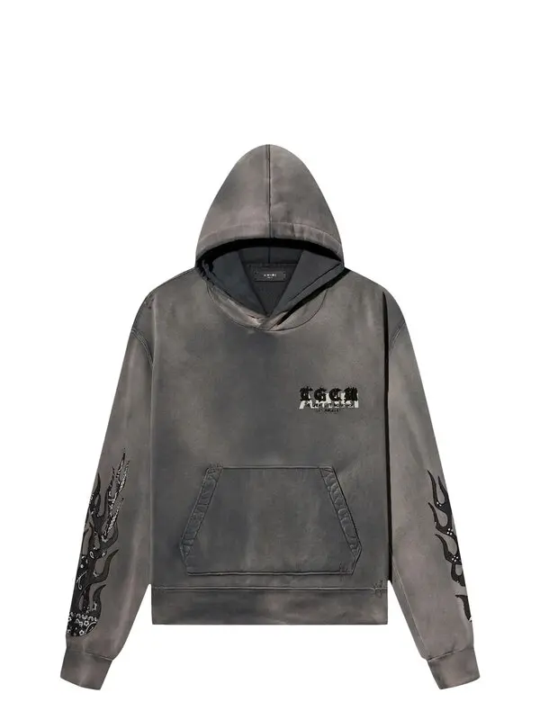 Amiri T.g.c.w. Flames Hoodie - Black