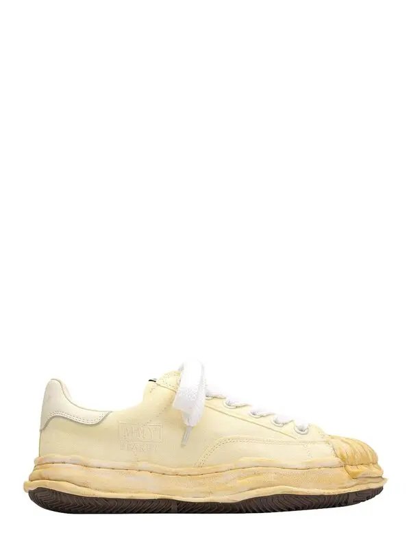 Mihara Yasuhiro Blakey Og Sole Canvas Low Top Sneaker - Cream