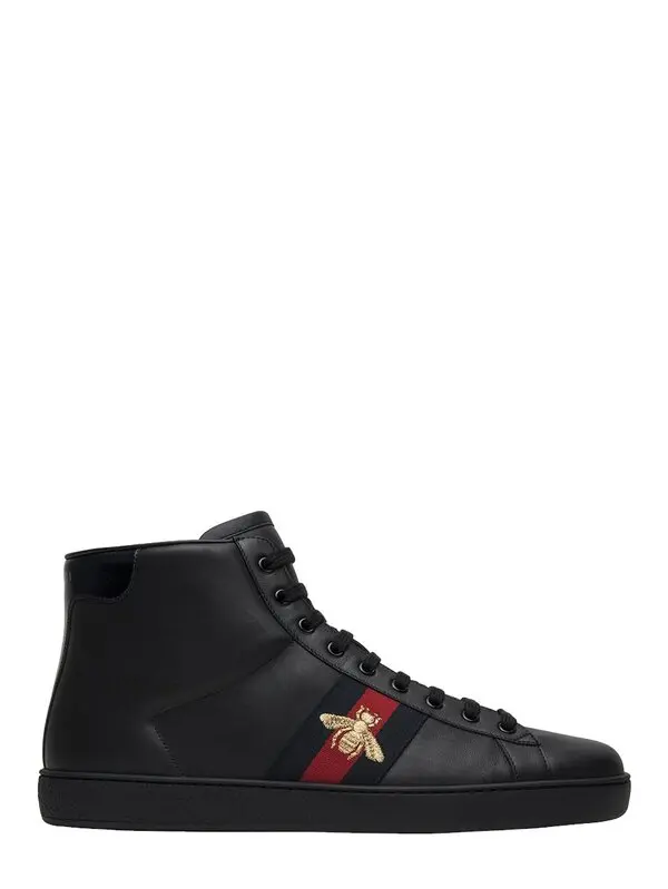 Gucci Ace High-top Sneakers - Black