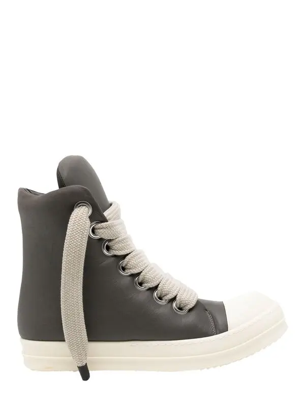 Rick Owens Jumbo Lace Padded Ramones High-top Sneakers - Grey