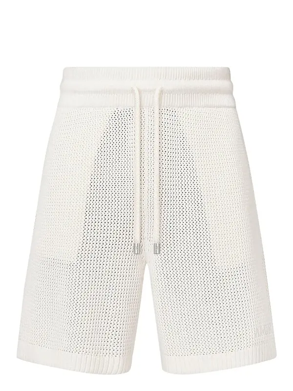 Amiri Crochet Mesh Shorts - White