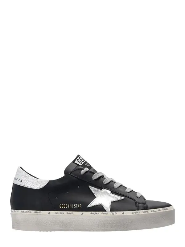 GOLDEN GOOSE Hi Star Sneakers - Black