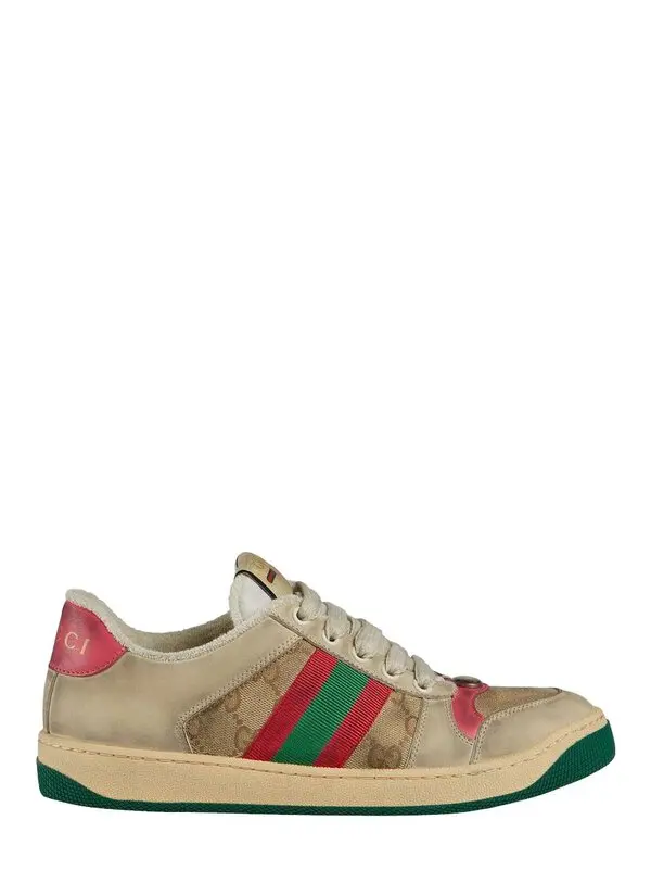Gucci Screener Sneakers - Cream