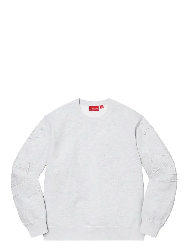 Supreme Tonal Appliqué Crewneck - Grey