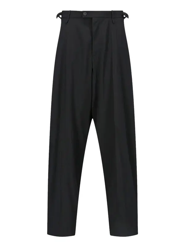 Balenciaga Wide Leg Trousers - Black