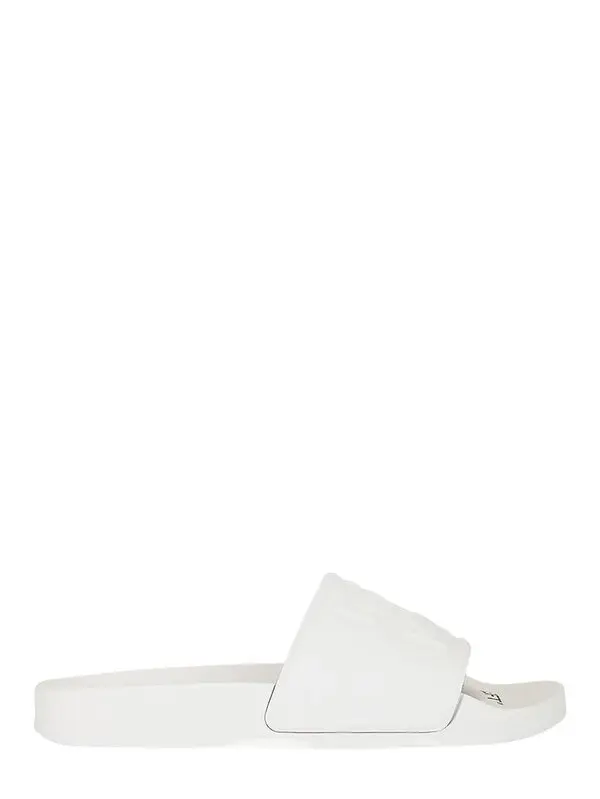 Off-White Arrow Print Pool Slides - White