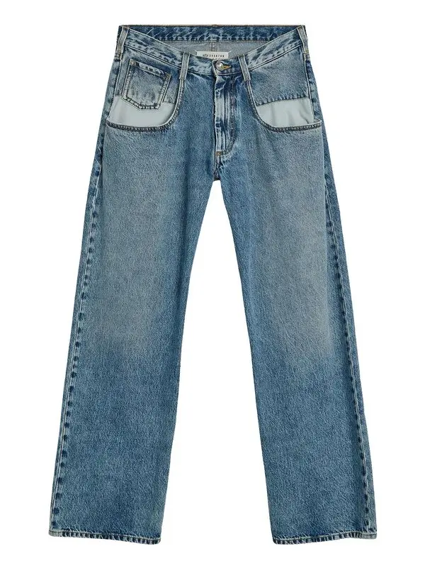 MAISON MARGIELA Pocket Detail Oversize Jeans - Blue