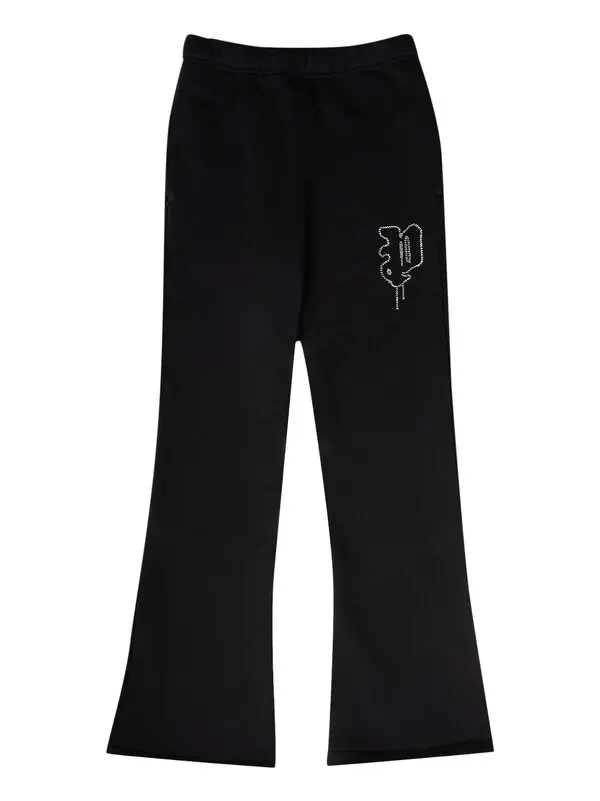 PURPLE BRAND Hwt Fleece Flared Pant - Black