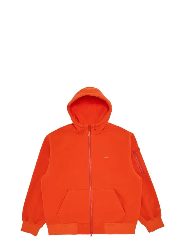 Supreme Windstopper Zip Up Hooded Sweatshirt - Orange