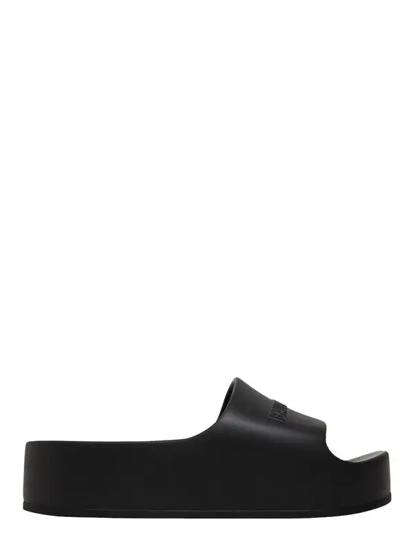 Balenciaga Chunky Slides - Black