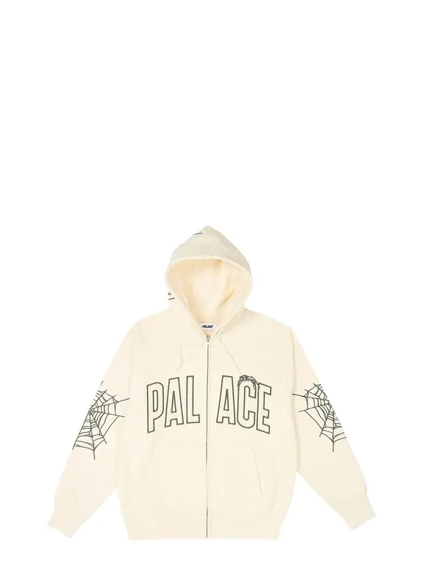 PALACE Spider Zip Hood - White