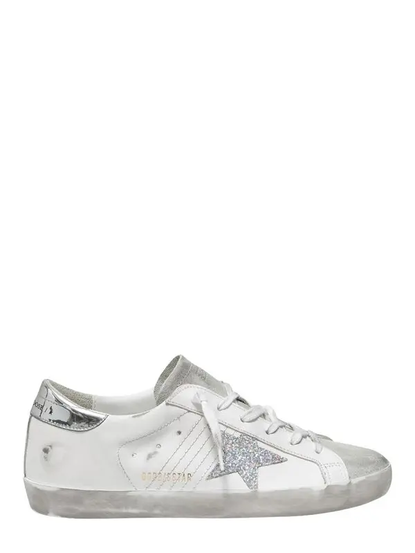 GOLDEN GOOSE Superstar Glitter Sneakers - White