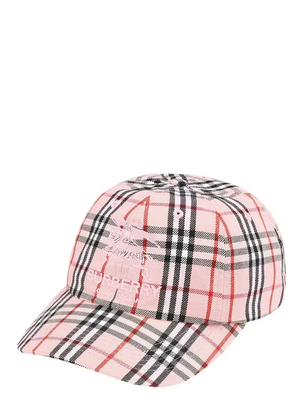 Supreme X Burberry Denim 6-panel Hat - Pink
