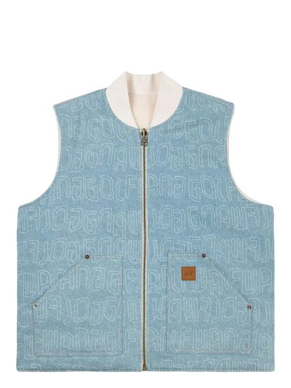 GOLF WANG Echo Denim Reversible Vest - Cream