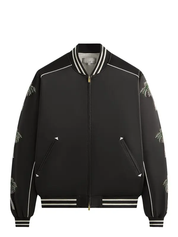 Kith Vance Satin Bomber Jacket - Black
