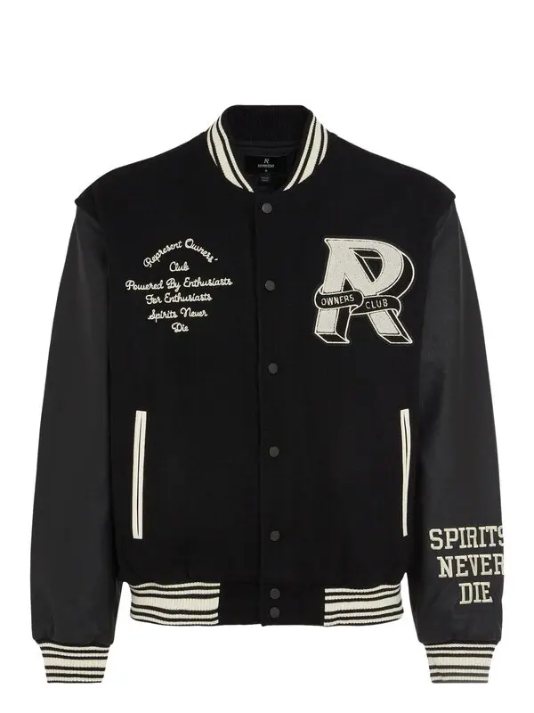 REPRESENT Varsity Jacket - Black