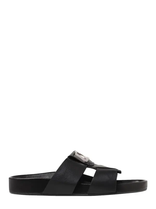 CHRISTIAN LOUBOUTIN Dhabubizz Flat Slides - Black