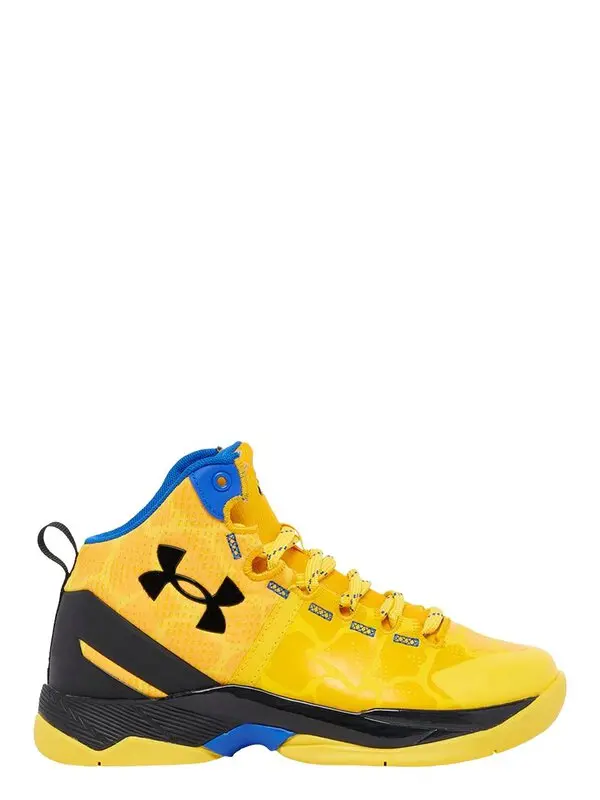 Under Armour Curry 2 Retro Ps 'double Bang' Sneakers - Yellow