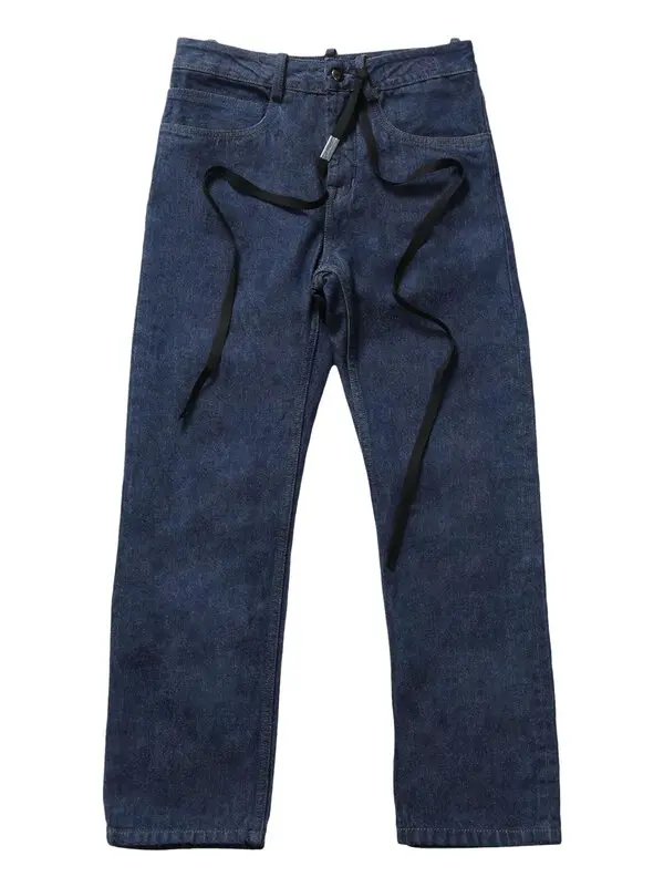 ANN DEMEULEMEESTER Herme 5-pocket Slim Fit Cropped Trouser - Blue