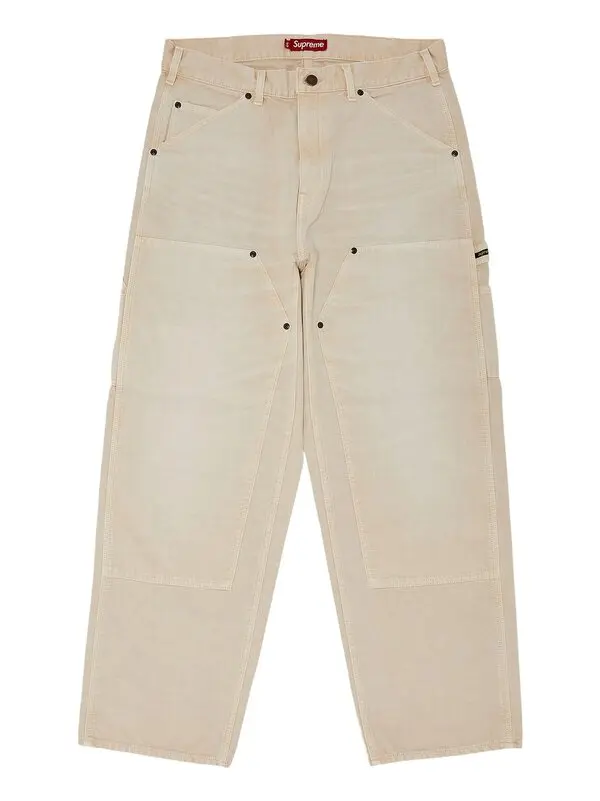Supreme Worn Double Knee Painter Pant - Cream