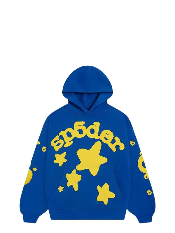 SP5DER Hooded Pullover - Blue