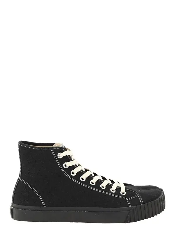 MAISON MARGIELA Tabi Canvas High-top Sneakers - Black