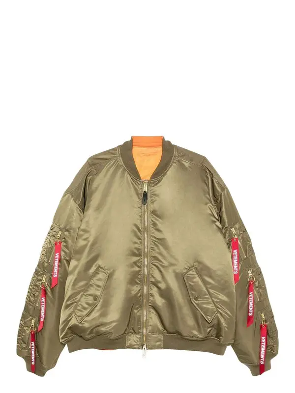 Vetements Cargo Bomber Jacket - Green