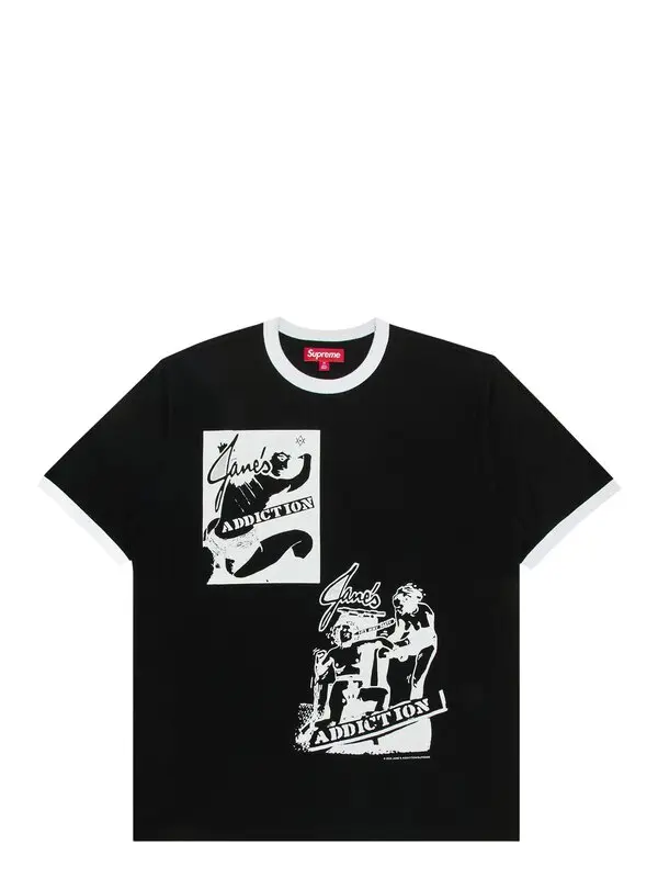 Supreme X Jane's Addiction Ringer Tee - Black
