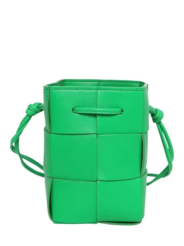Bottega Veneta Mini Crossbody Bucket Bag - Green