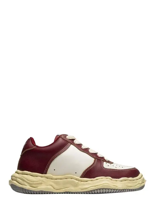 Mihara Yasuhiro Wayne Og Sole Leather Sneakers - Red