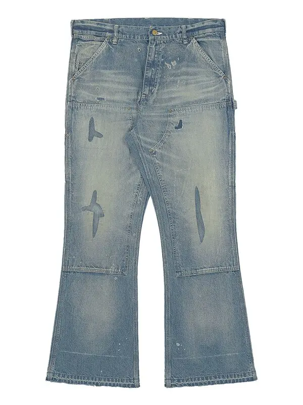 SAINT MXXXXXX Double Knee Denim - Blue