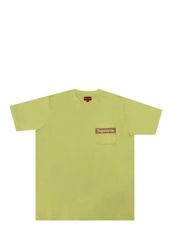 Supreme Mesh Stripe Pocket Tee - Yellow