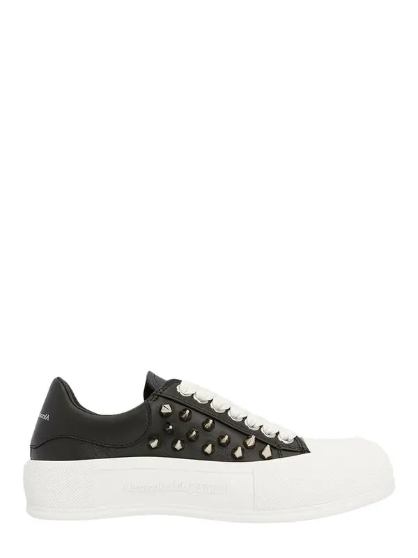 Alexander McQueen Deck Plimsoll Studded - Black