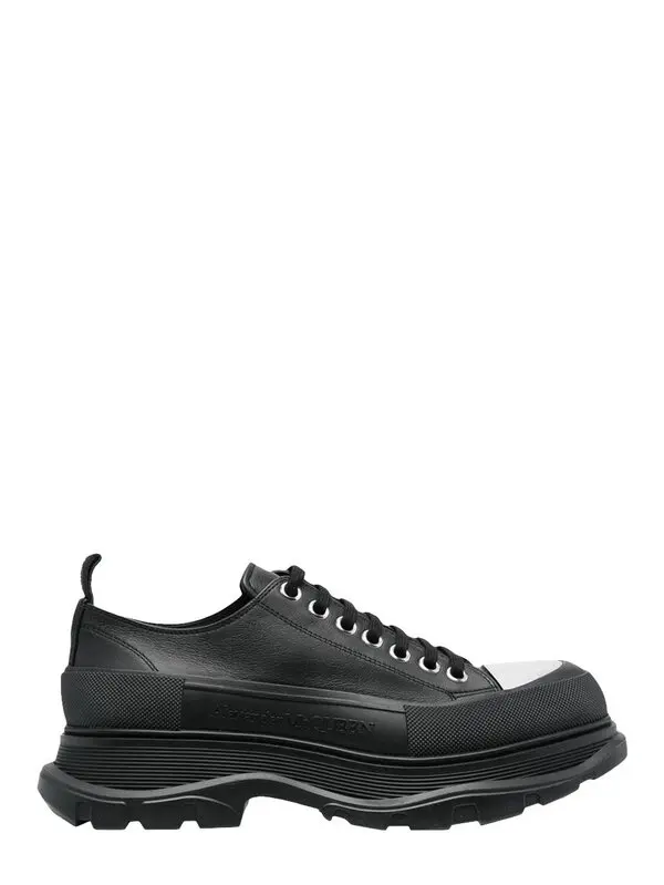 Alexander McQueen Tread Slick Lace-up Sneakers - Black