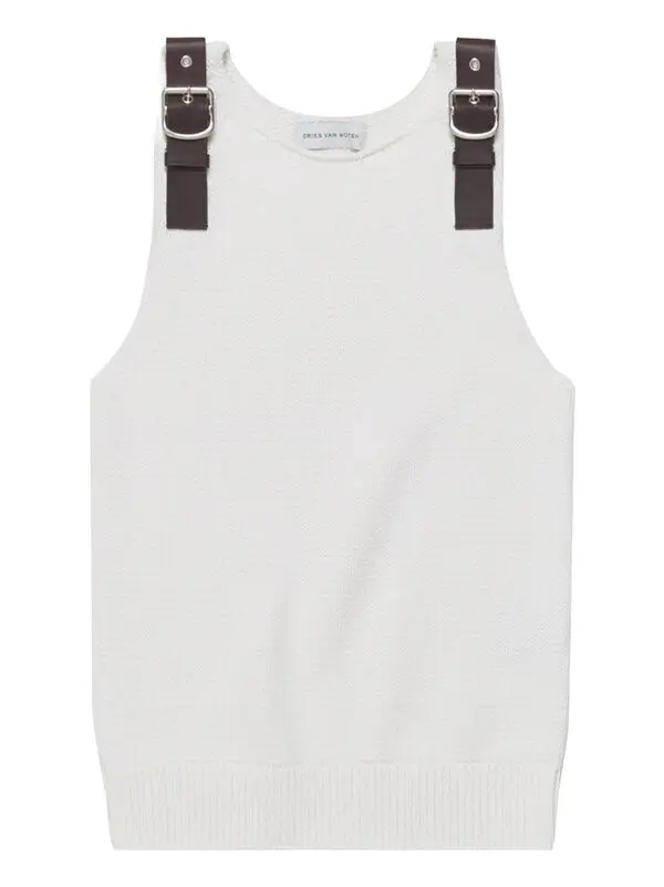 Dries Van Noten Strapped Tank Top - Cream