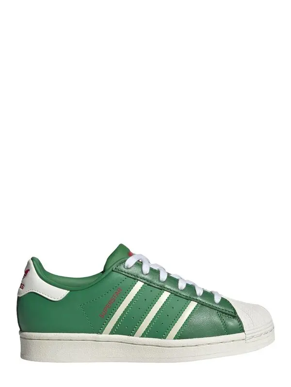 Adidas Superstar J Off White - Green