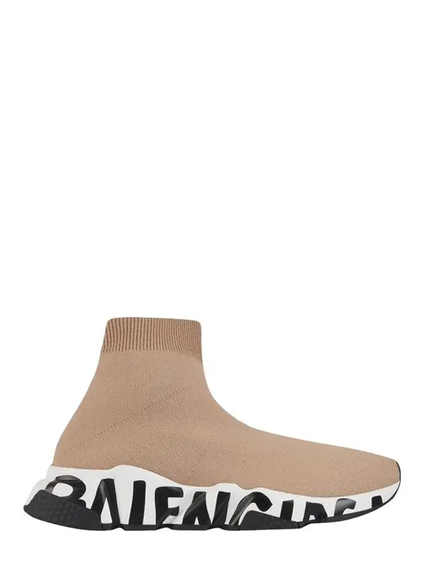 Balenciaga Speed Sneaker Midsole Graffiti - Brown