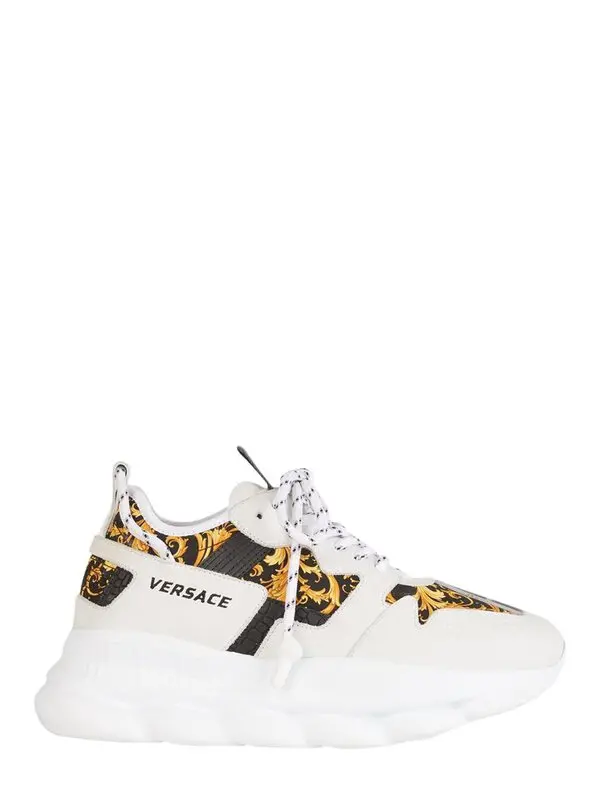 Versace Chain Reaction 2 'barocco Print' Sneakers - White