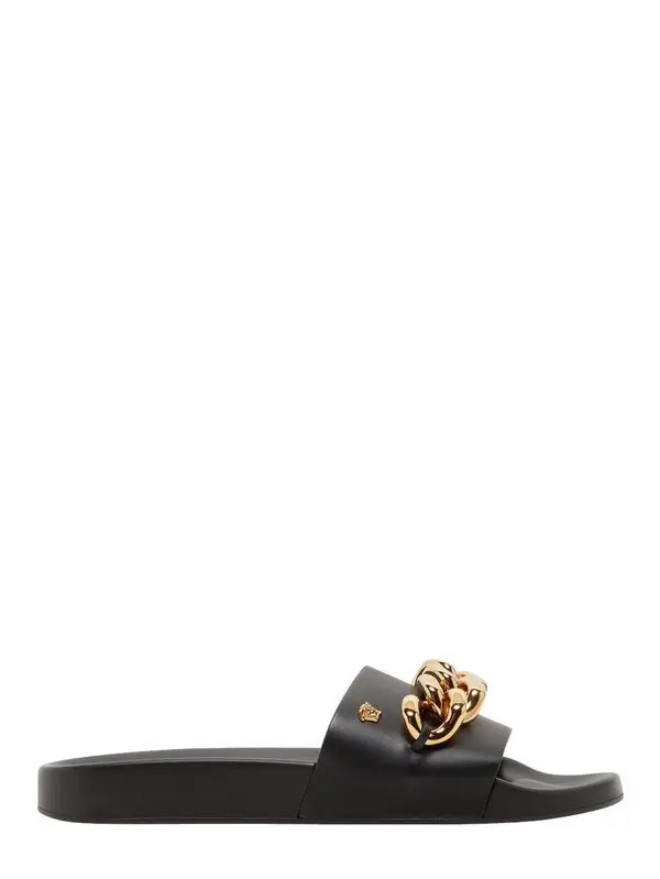 Versace Chain Slide - Black