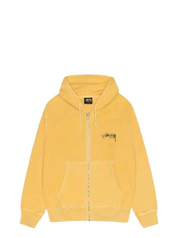 StÜssy Modern Age Zip Hoodie - Yellow