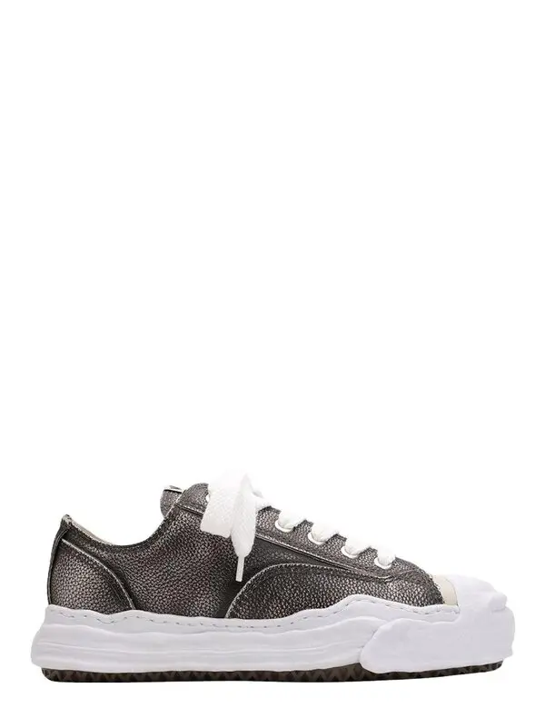 Mihara Yasuhiro Hank Brushed Leather Sneakers - Black