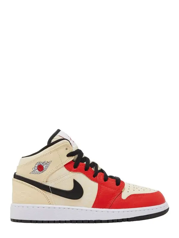 JORDAN 1 Mid Ss Gs Sneakers - Cream