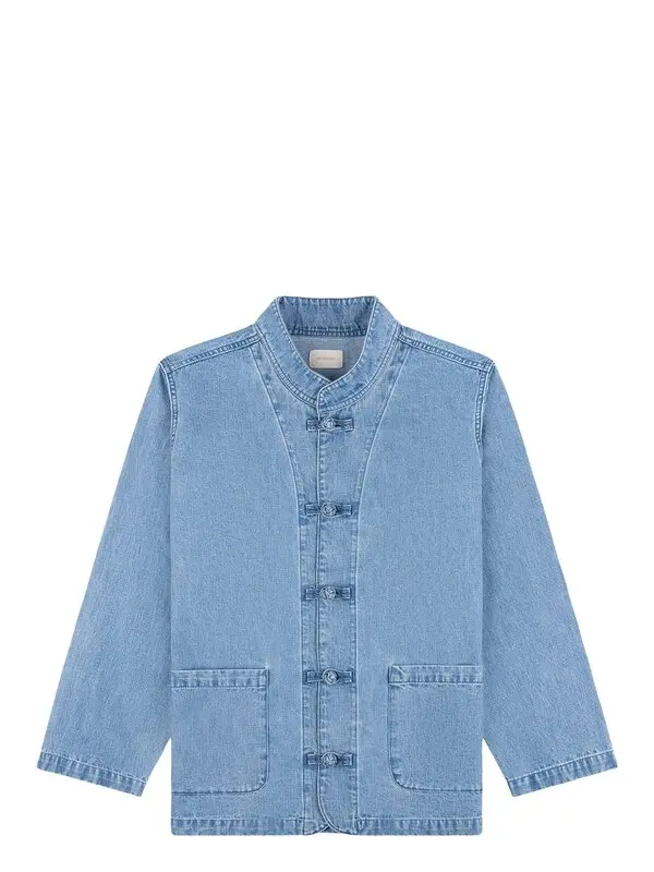 Aimé Leon Dore Denim Collarband Jacket - Blue