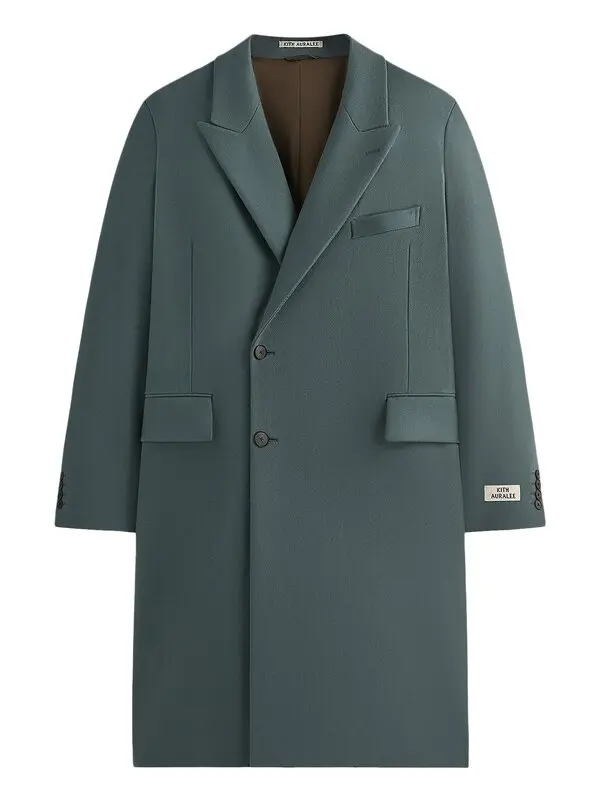 Kith 101 For Auralee Melton Chesterfield Coat - Green
