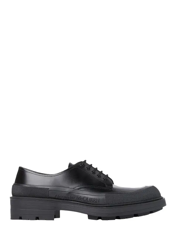 Alexander McQueen Derby Flat - Black